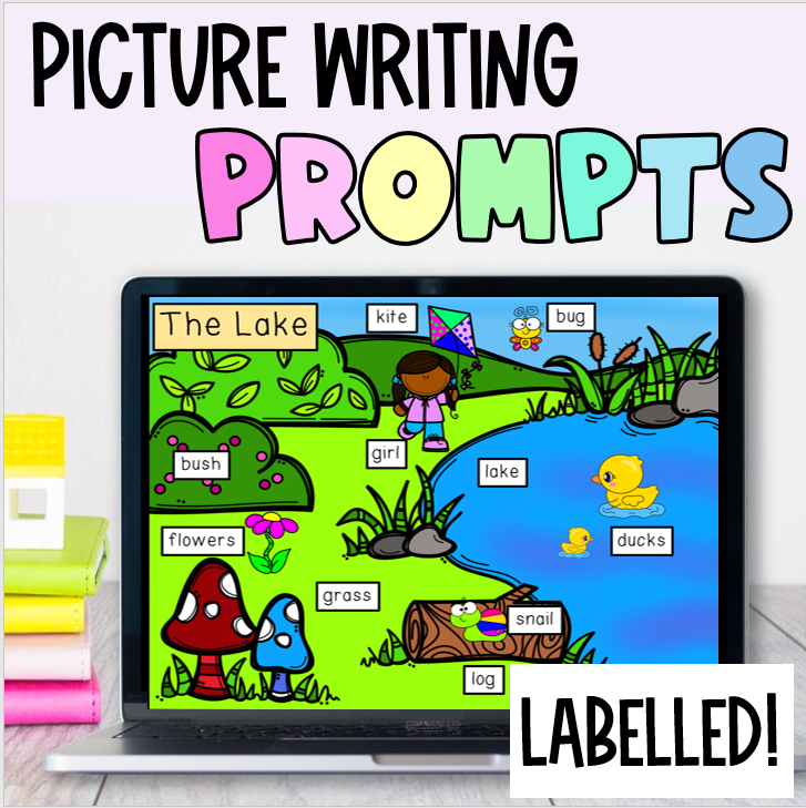 Labelled Picture Writing Prompts for Kindergarten – Loving the Littlies