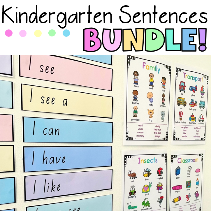 Sentence Starters and Word Banks Bundle – Loving the Littlies