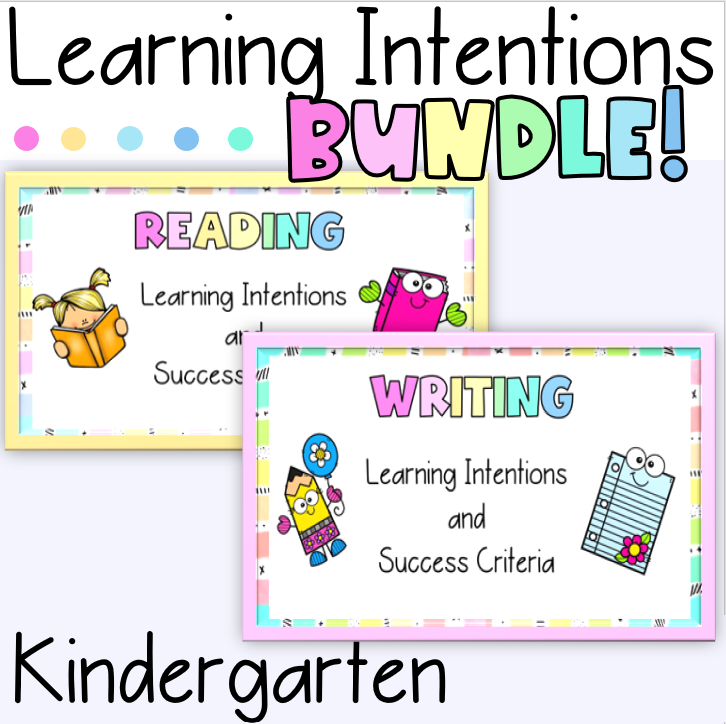 Learning Intentions Bundle | PowerPoints and Slips – Loving the Littlies