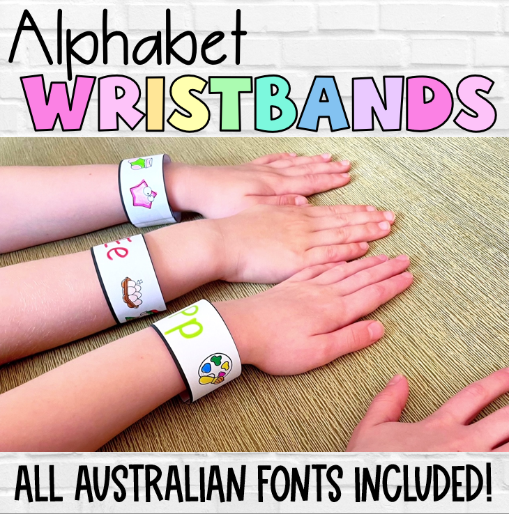 Alphabet Wristbands | Alphabet Bracelets | All Australian fonts ...