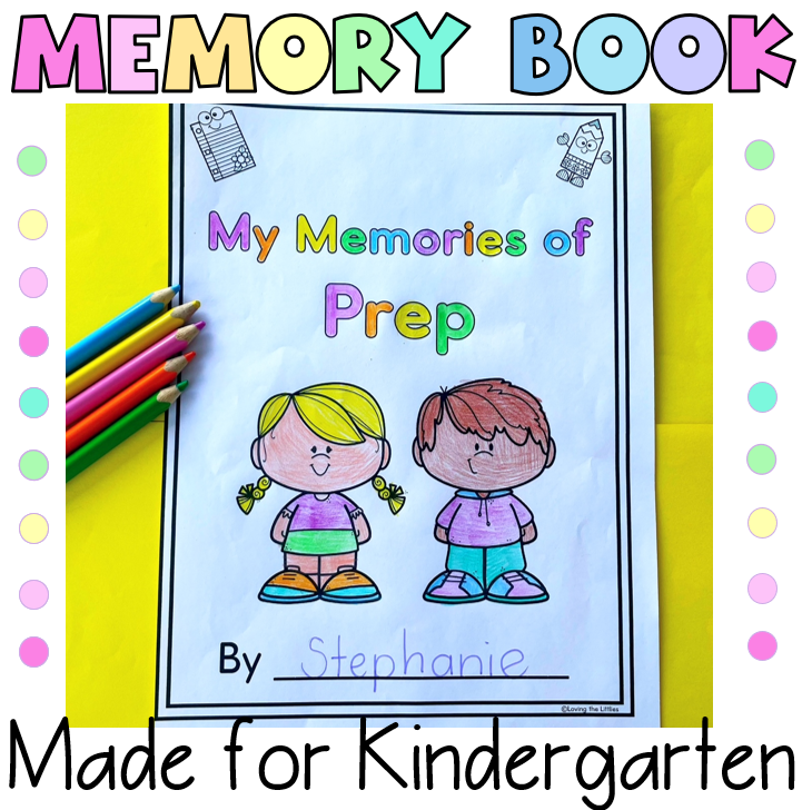 Kindergarten Memory Book | End of the Year Reflection Book for Prep ...