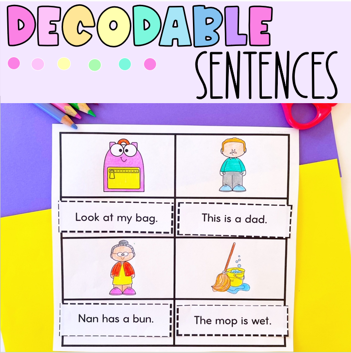 Decodable Sentence Worksheets – Loving the Littlies