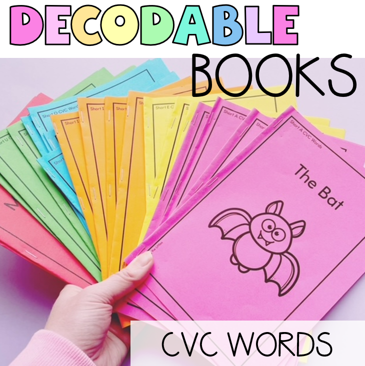 Decodable CVC Word Readers | Home Reading | Short Vowel Decodable Book ...