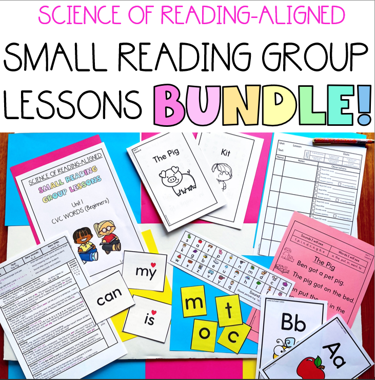 Small Reading Groups Bundle | CVC Words and Digraphs – Loving the Littlies