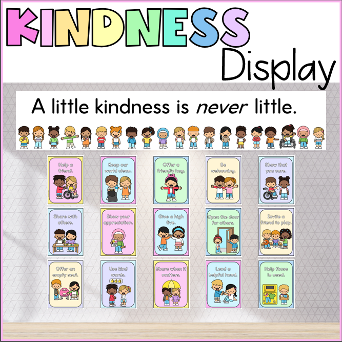 Kindness Bulletin Board Display | Acts of Kindness Posters – Loving the ...