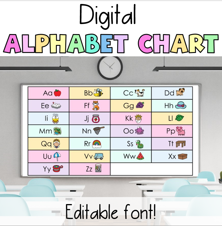 Free Digital Alphabet Chart – Loving the Littlies